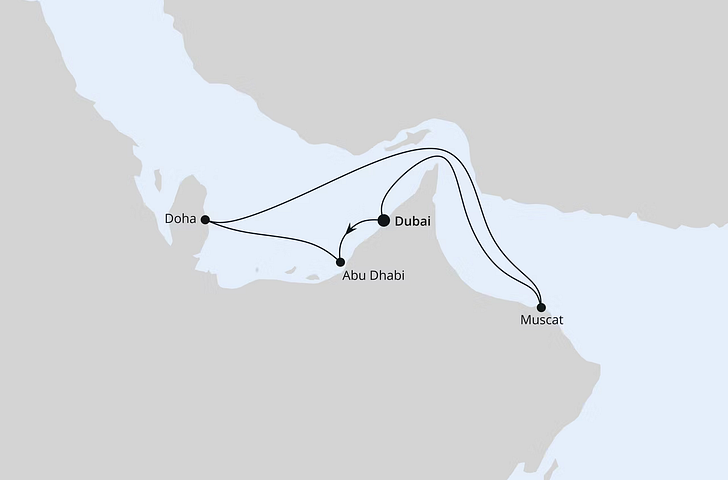 AIDA Winter 2027/2028 - AIDAperla - Orient mit Oman ab Dubai